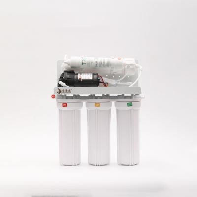 China 7-Stage Reverse Osmosis Water Filter System with 0.19L/min Flow Rate and 0.0001μm Precision for Home Drinking Water for sale
