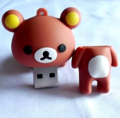 China Terry Bear Fast PVC USB Flash Drive With Grade A Chip , 1GB / 2GB / 4GB for sale
