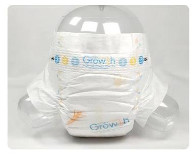 China Highly Absorbent Growth Diaper for Newborns with Double Hot Air Skin-Friendly Fabric for sale