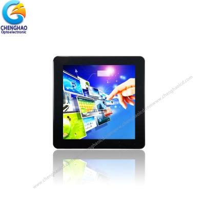 China 3.95 Inch Square Touch Screen 24 Bit RGB All Black Effect 480X480 TFT LCD Panel for sale