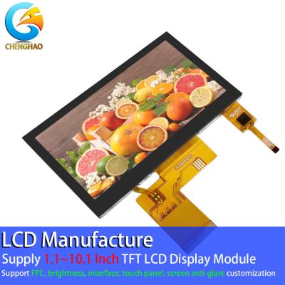 China Free Viewing Angle LCD Touch Screen Monitor 4.3 Inch FPC 40 Pin 800*480 for sale