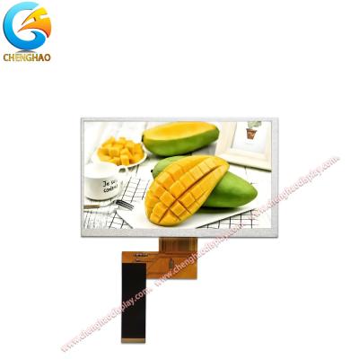 China 7 Inch IPS TFT Display 800*480 Dots 1000cd/m2 High Brightness With RGB Interface for sale