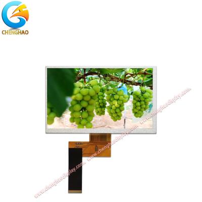 China 800x480 Dots WVGA TFT Screen 7 Inch Medical Display With 40pins RGB Interface for sale