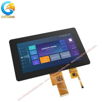 China RGB Touch Display 7 Inch 1024x600 High Resolution IPS TFT Lcd with 1000 cd/m2 Brightness for sale