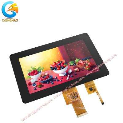 China Sunlight Readable Lcd Display 40 Pins 7 Inch IPS TFT Screen with Capacitive Touch for sale
