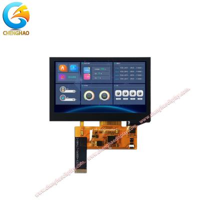 China 4.3-inch IPS TFT LCD Display 800×480 Resolution Capacitive Touchscreen SPI Interface for sale
