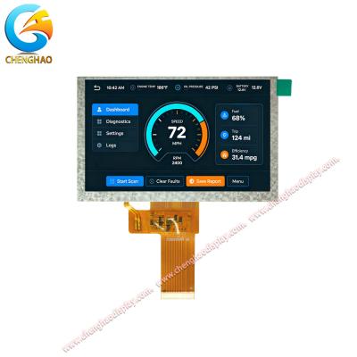 China 5 Inch IPS TFT LCD Display Module 1024x600 LVDS 500 Nits for Industrial HMI for sale