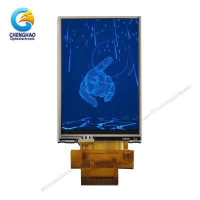 China Transmissive RTP IPS TFT LCD Display 3.5'' 320x480 Resistive Touch Screen Panel for sale