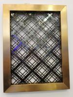 China Golden Decorative Metal Mesh Screen Transparent Mesh Partition Panels for sale