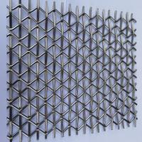 China Stainless 1mm-1.2mm Wire Decorative Metal Screen For Cabinets for sale