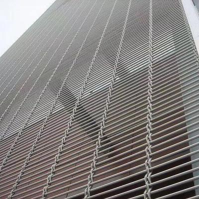 China Transparent Architectural Metal Mesh Screen 4mm Wire Dia Fireproof for sale