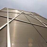 China Transparent Architectural Metal Mesh Screen 4mm Wire Dia Fireproof for sale