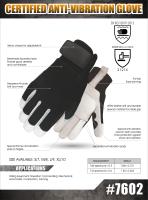 China Leather Mechanical Vibration Resistant Gloves For Tool Handling for sale