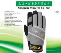 China Reflective Durable Synthetic Leather EN388 CE Certified wWith Magic Tape Reflective for sale
