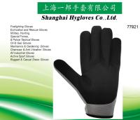 China Reflective Durable Synthetic Leather EN388 CE Certified wWith Magic Tape Reflective for sale