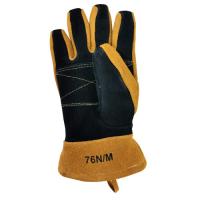 China XXS - XXL Cow Split Safety Firefighter Gloves Heat Resistant With Ventilation for sale