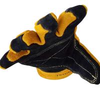 China Waterproof Cow Split Firefighter Safety Gloves With Ventilation Good Grip for sale