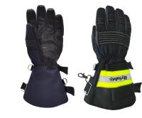 China Long cuff EN659 certified Firefighter Gloves with Impact Protection for sale