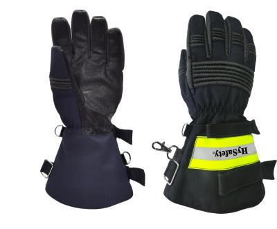 China Long cuff EN659 certified Firefighter Gloves with Impact Protection for sale