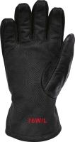 China NFPA 1970-2025ed Firefighter Flame Resistant Gloves Kangaroo skin shell with reflective tape gauntlet cuff for sale