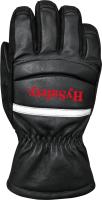 China NFPA 1970-2025ed Firefighter Flame Resistant Gloves Kangaroo skin shell with reflective tape gauntlet cuff for sale