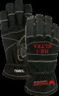 China Firefighter Gloves NFPA 1970 Compliant Treated Digital Kangaroo Skin Palm Kevlar Back Multiple Layers Nomex Kevlar Lining for sale