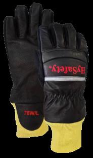 China Firefighter Gloves NFPA 1970 Compliant with Treated Kangaroo Shell Konvenex Liner and Nomex Back Insert Knuckle Padding for sale
