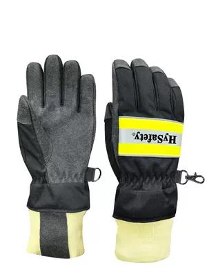 China EN659 Certified Structural Firefighting Gloves with Meta-Aramid Outer Shell and Waterproof Moisture Barrier for sale