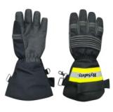 China Professional Firefighter Gloves Offering Breathable Design Heat Protection and Excellent Grip for Hazardous Environments for sale
