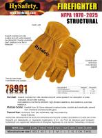 China Firefighter Gloves engineered with thermal barrier technology to protect hands from extreme heat while maintaining flexibility for sale