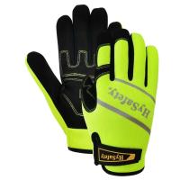 China Adjustable Cuff Medium Duty Mechanics Wear Gloves One Piece Back for sale