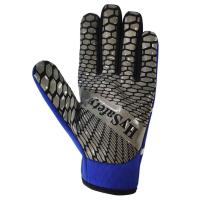 China Great Grip Reflective printing Blue Auto Mechanic Gloves Silicone Dots Palm for sale