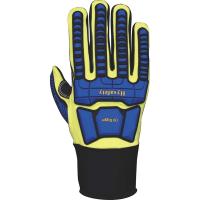 China High Durability Leather Impact Protective Gloves In M / L / XL Ergonomic Design for sale