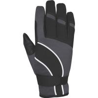 China PU Palm Black Horse Riding Gloves for sale