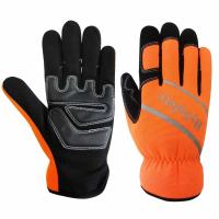 China Dexterity HI Visible Safety Gloves Level 5 Mechanic Tool Gloves for sale