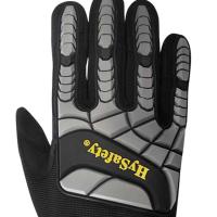 China TPR Knuckle Synthetic Leather Mechanics Wear Gloves OEM For Tool Handling for sale