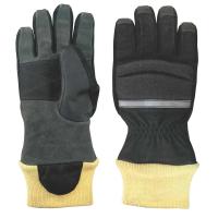 China AS/NZS 2161.6-2014 Fire Service Gloves Cowhide /Kangaroo With Reflective Belt for sale