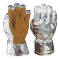 China Cowhide Leather Proximity Structural Firefighting Gloves Tear Resistant NPFA1971-2018ED for sale