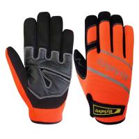 China Velcro strap Craftsman Mechanics Gloves Hysafety Ergonomic Sport Gloves for sale