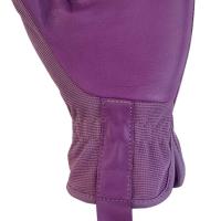 China Girls Purple Gardening Work Gloves Leather For Rose Garden Multiple Sizes for sale