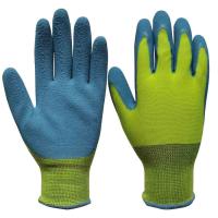 China Hysafety S to XL Latex Coated Work Gloves Firm Grip Pine Tree Gardening Gloves for sale