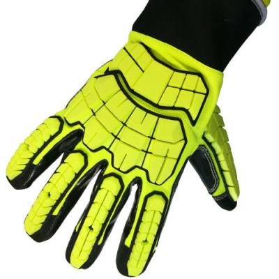 China Knitted Palm Rescue Extrication Gloves Puncture Resistance With TPR Impact for sale