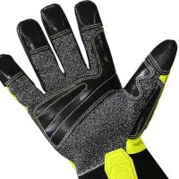 China Knitted Palm Rescue Extrication Gloves Puncture Resistance With TPR Impact for sale