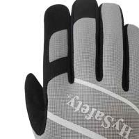 China Custom Size 7-Size 12 Mechanics Wear Gloves Synthetic Leather Palm for sale