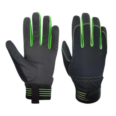 China Ultra Light Flexible Mechanic Working Gloves Firm Fitting CE Certified for sale