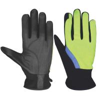 China CE Winter Gloves PU Palm 40g Thinsulate Lining With Reflective Strap for sale