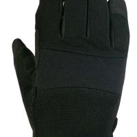 China Hysafety Black Needle Resistant Gloves ASTM F2878-10 Leather Search Gloves for sale