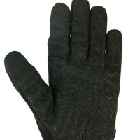 China Hysafety Black Needle Resistant Gloves ASTM F2878-10 Leather Search Gloves for sale