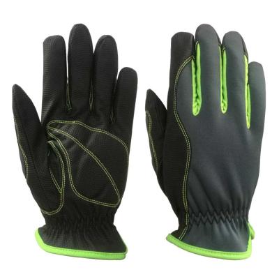 China Top Quality PU Mechanic Gloves Medium duty Hi-Viz Piping CE Certified for sale