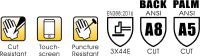 China EN388 3X44E Anti Slash Cut Resistant Work Gloves For Riot Control for sale